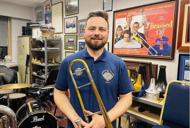 New solo trombone at Grimethorpe — 4barsrest