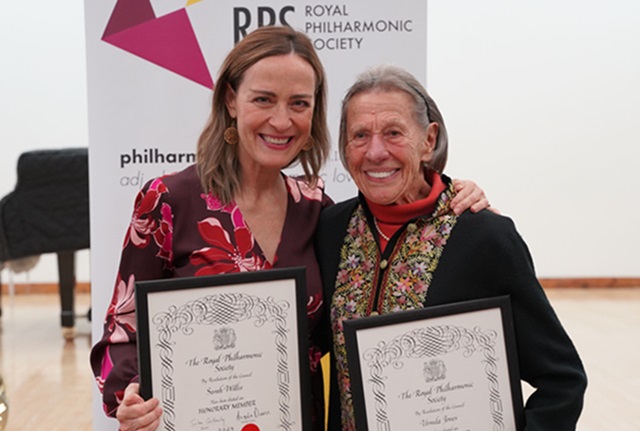 Ursula Jones and Sarah Willis presented with RPS honours — 4barsrest